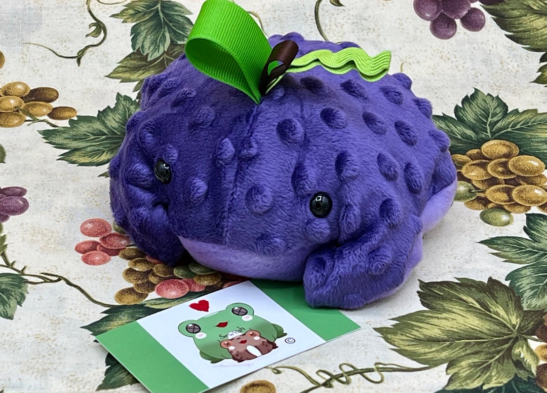 Grape Toads Bean Bag Toad, Soft Fluffy Toad Stuffed Animal, Weighted ...