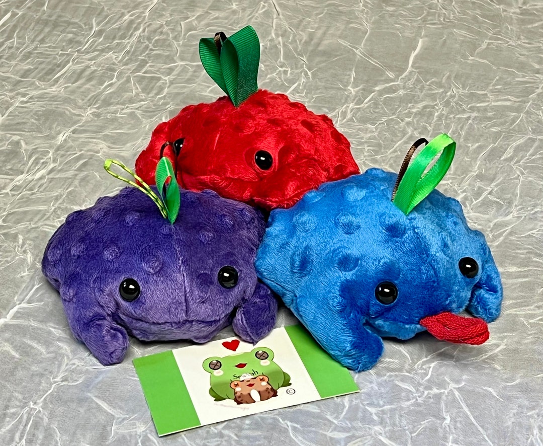 Baby Bean Toads BUNDLE Soft Fluffy Toad Stuffed Animal, Weighted Frog ...