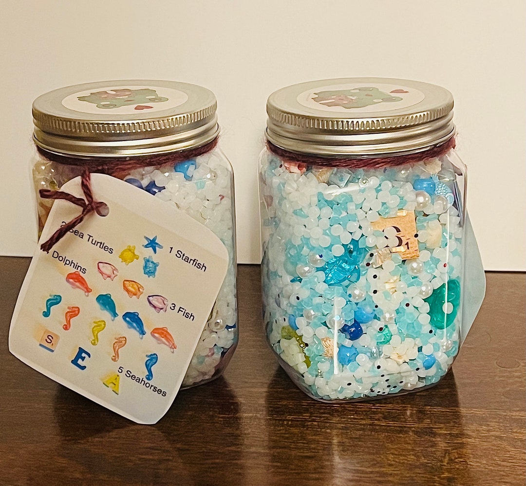 I SPY Jar 16oz Plastic Jars ready to Ship Space and Sea I - Etsy