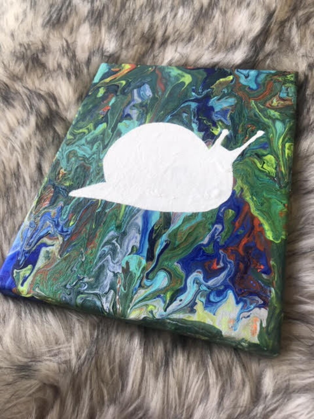 Slime Vomit Step Snails Inspired Original Drip Painting - Etsy