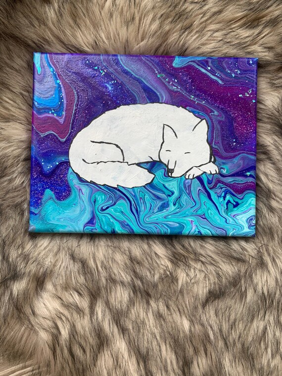 JAI WOLF edm dj wolf logo on iridescent outer space galaxy | Etsy