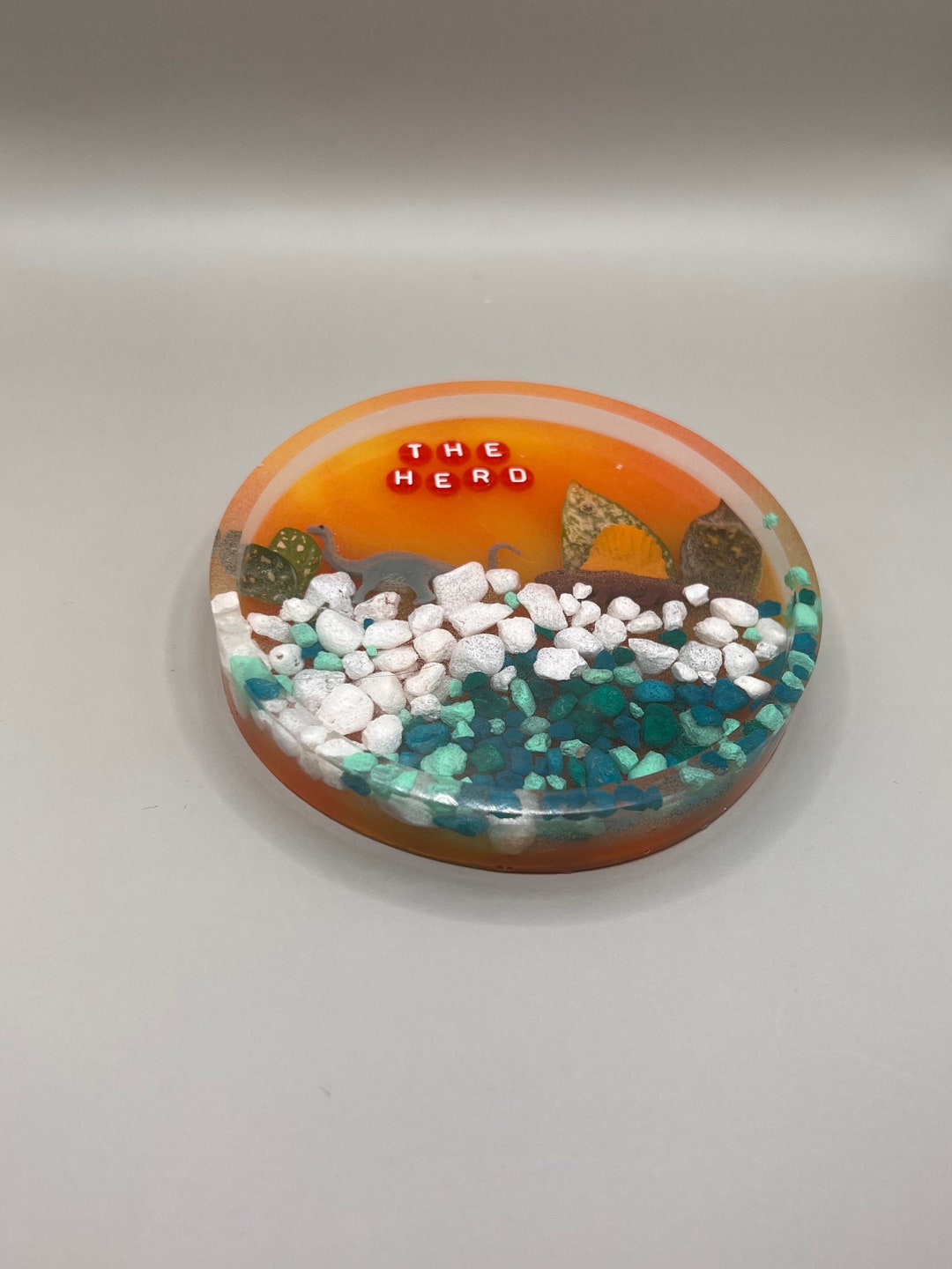 LOST LANDS Inspired the Herd Excision Resin Dinosaur Coaster Ashtray ...