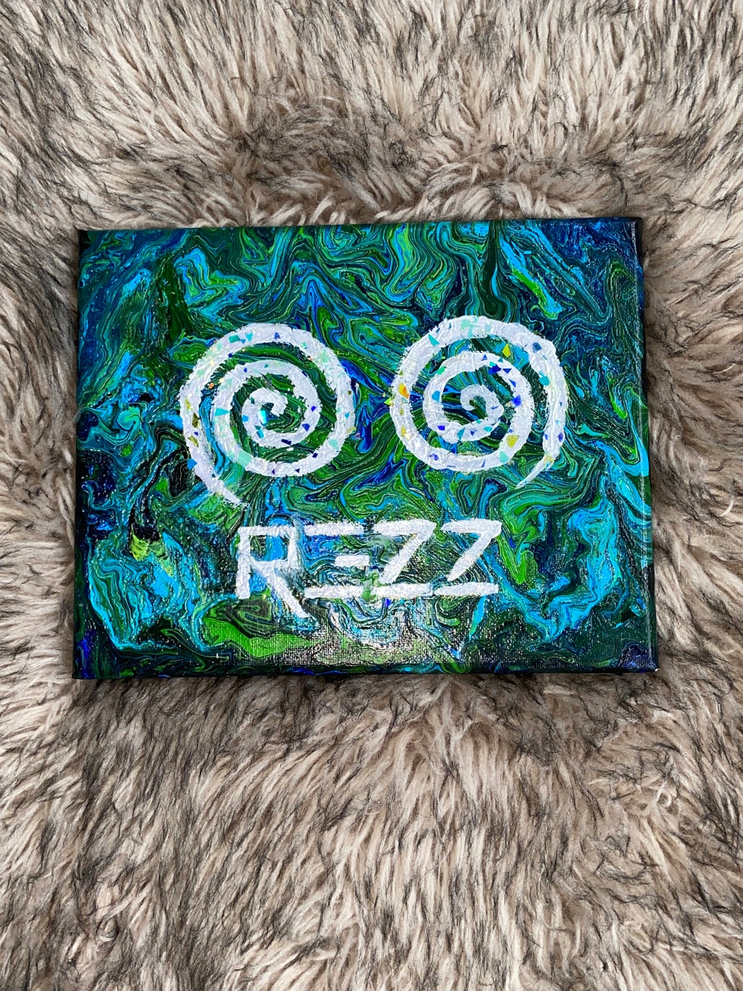 REZZ Inspired Everywhere and Nowhere Blanke Pour Flow Art Painting ...