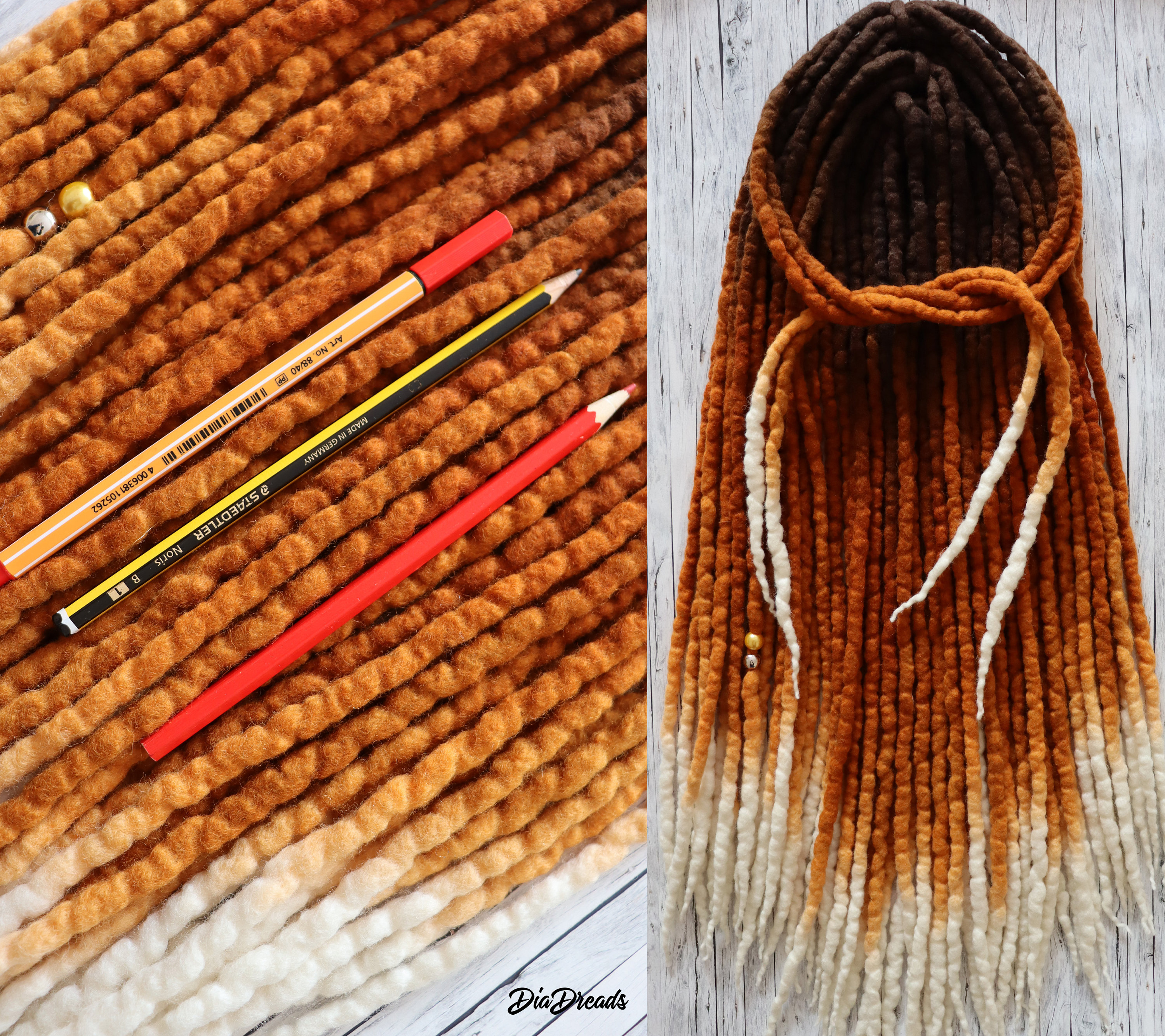 Dreads With Orange Tips