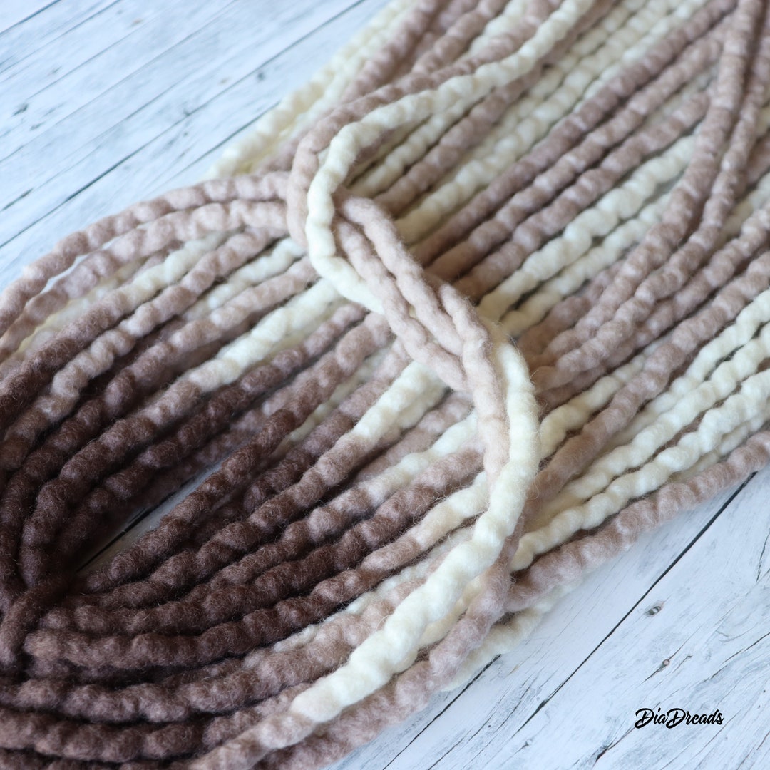 Wool Dreads Full Set BLONDE ASH 20-60 Pcs 12-32 Inches De Wool ...