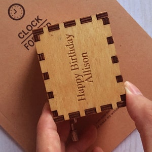 Moon River Music Box, Engraved Wooden Music Box, Personalized Gift for ...