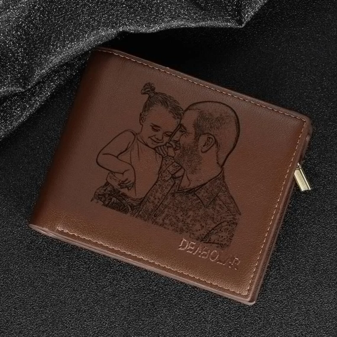 Personalized Trifold Wallet for Him/her/men Personalized | Etsy