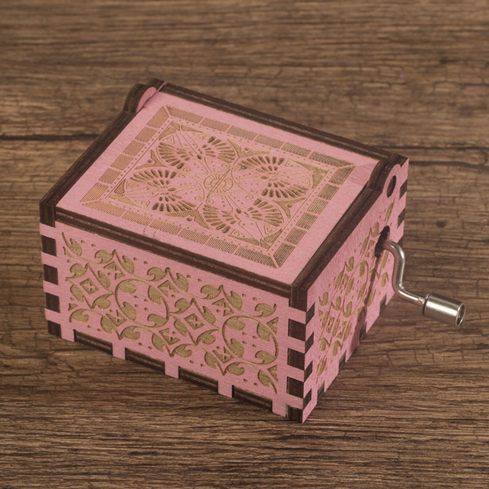 Free Engraved 8 Colors Music Box Custom Wooden Small Music - Etsy