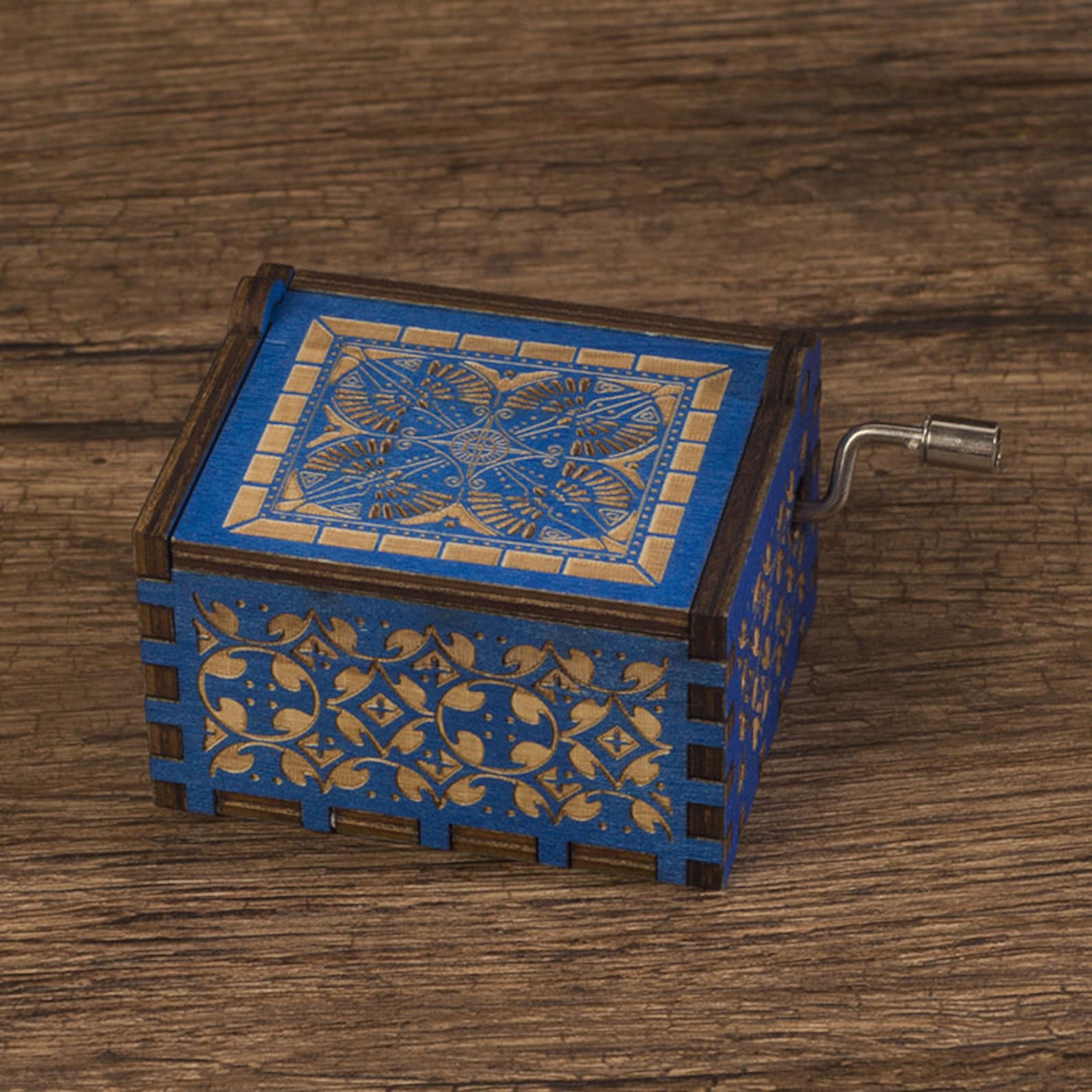 Free Engraved 8 Colors Music Box Custom Wooden Small Music | Etsy