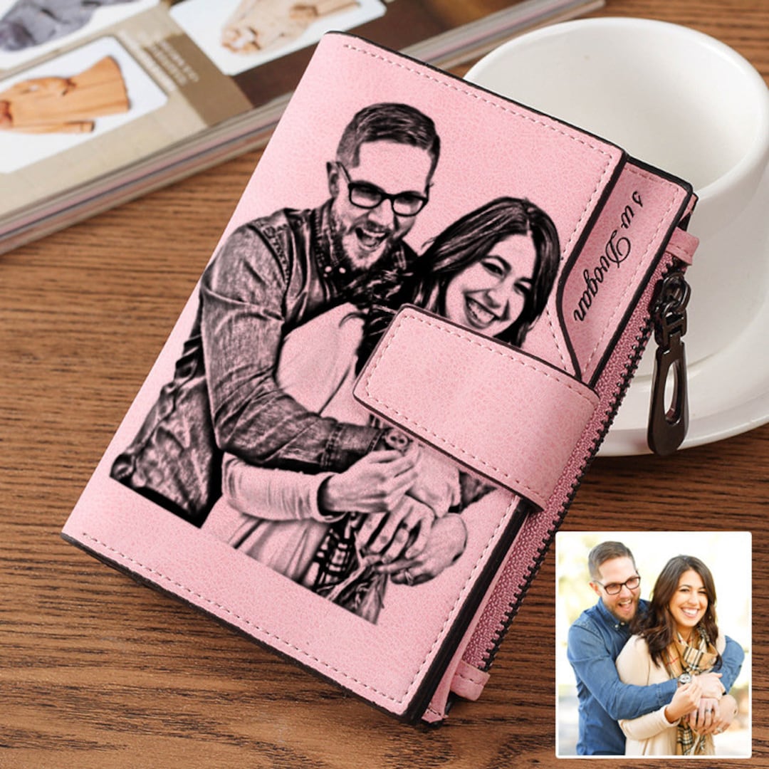 Personalized Photo Wallet for Women Short Tri-fold Custom - Etsy