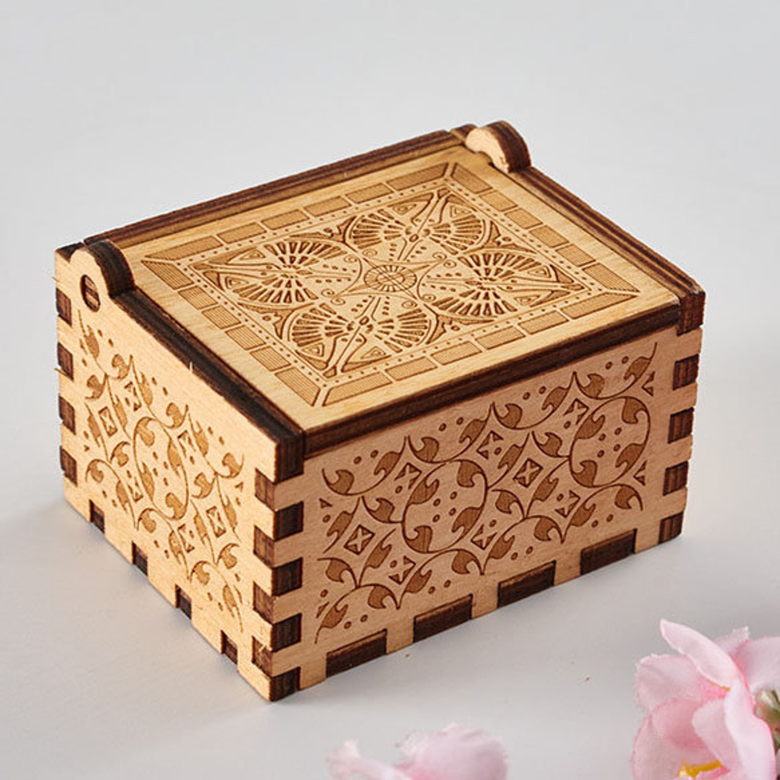 Moon River Music Box Engraved Wooden Music Box Personalized | Etsy