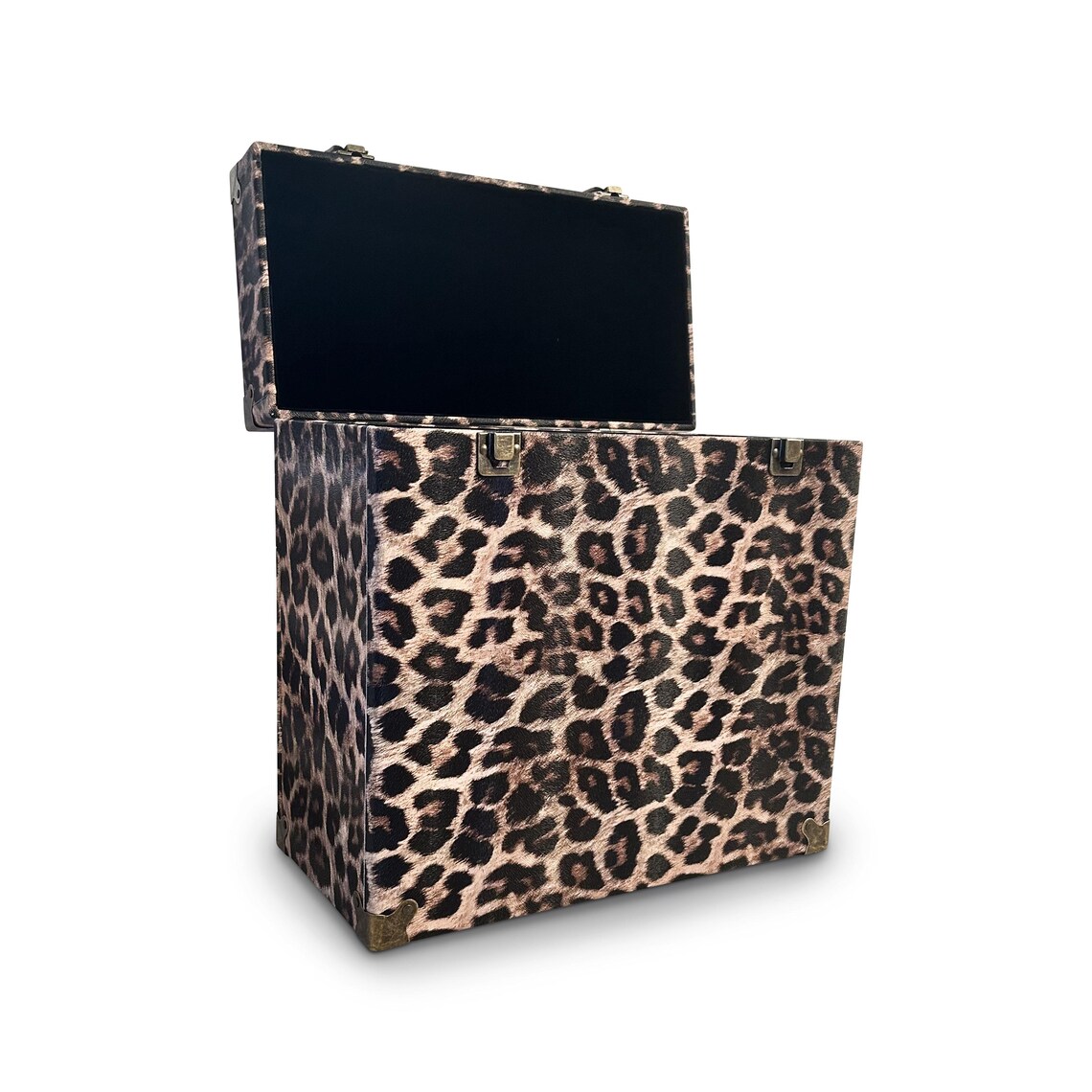 Cheetah Vinyl Record Box,vinyl Storage - Etsy