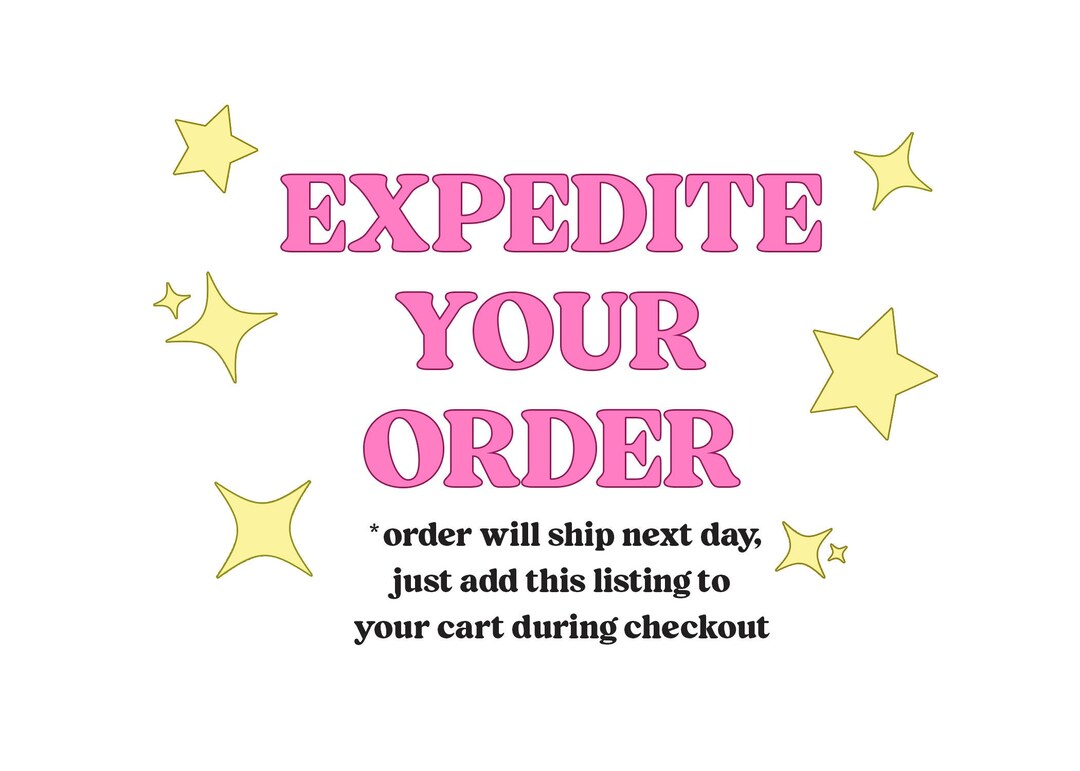 Expedite Shipping - Etsy