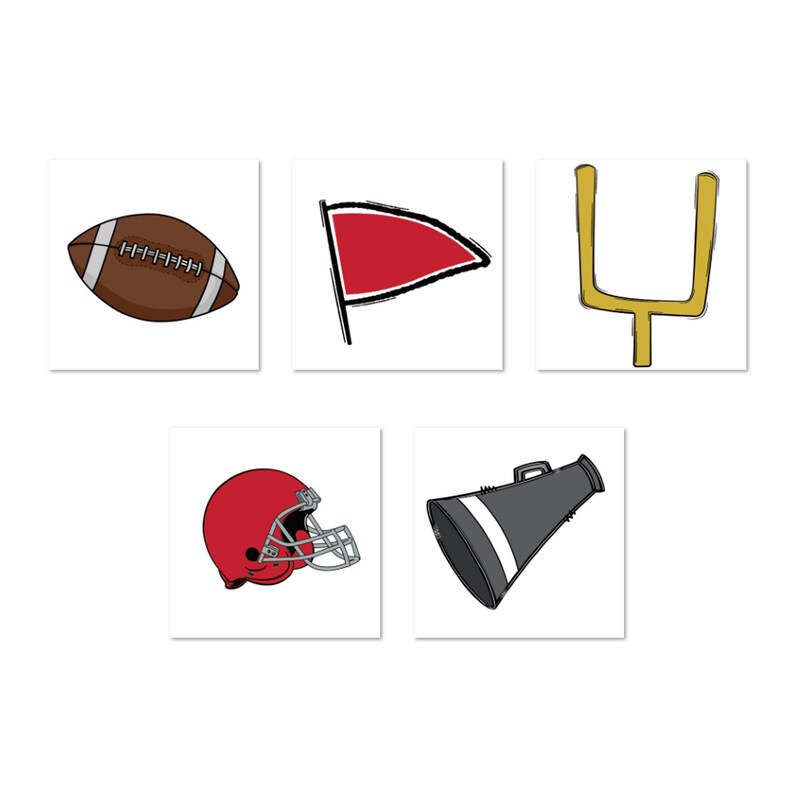 Football Doodle Alphabet PNG: Leopard Print Alpha Set (digital Download ...