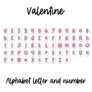 Valentines Alphabet Doodle Letters PNG Bundle , Valentine Sublimation ...
