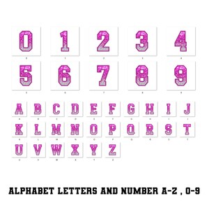 Pink Sequin Faux Silver Glitter Alphabet Letters and Number Set Clipart ...
