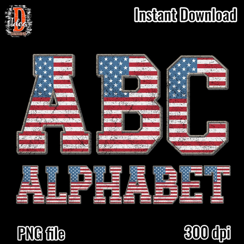 Patriotic Letters - Etsy