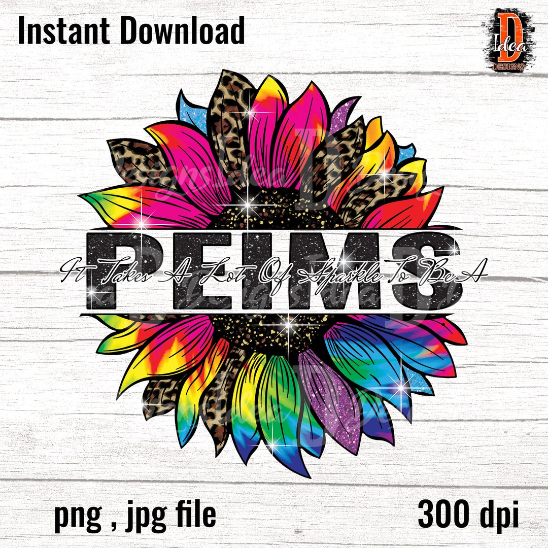 PEIMS Leopard Sunflower Design (PNG, JPG) - Digital Download - Etsy