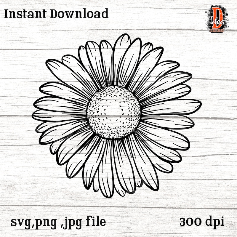 Daisy Flower Svg - Etsy