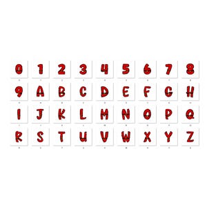 Christmas Doodle Alphabet Letters & Numbers Sublimation PNG, Xmas Alpha ...