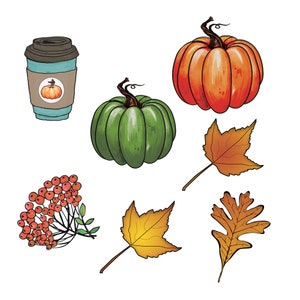 Doodle Alphabet Fall Autumn Leaves Letters & Numbers PNG, Alpha Doodle ...