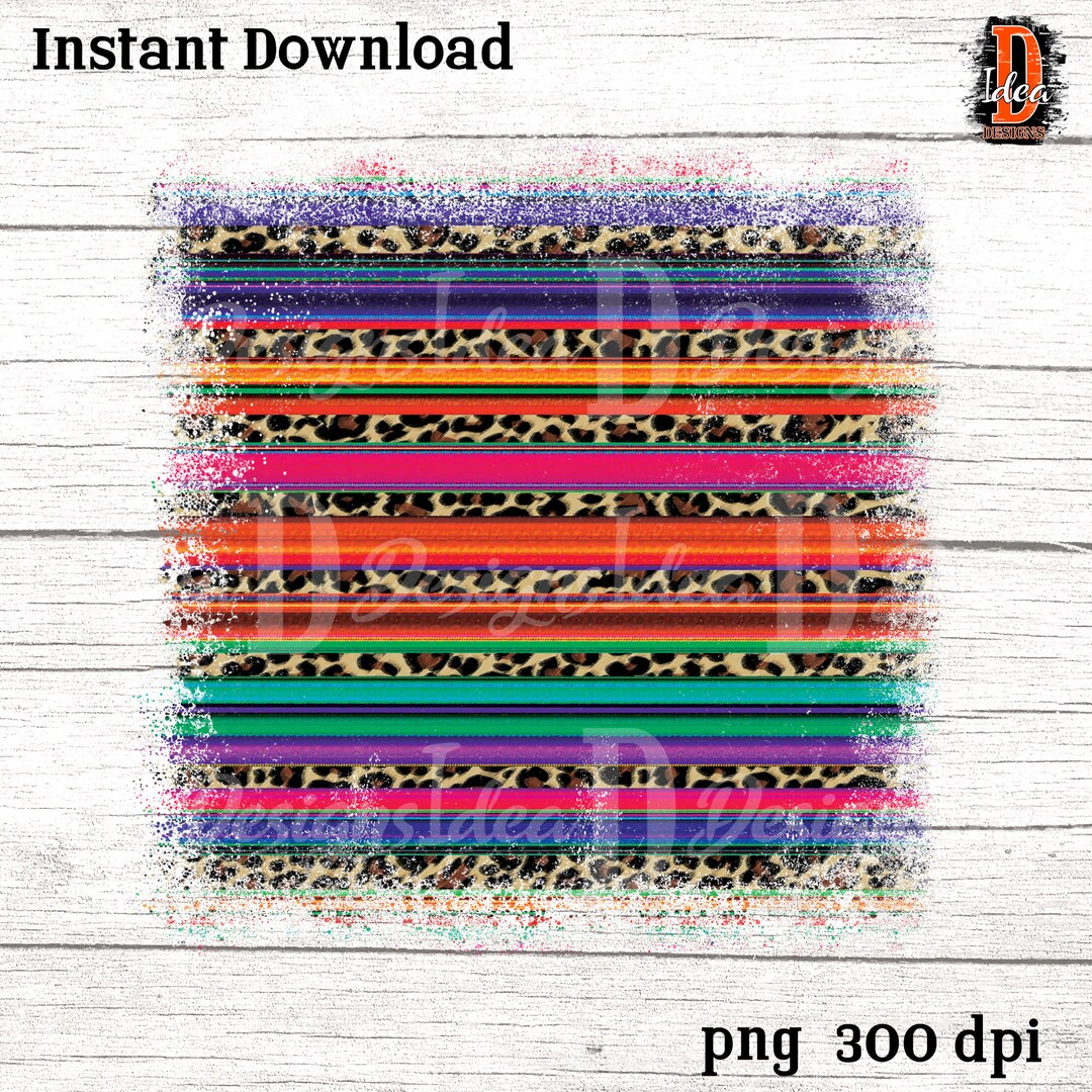 Serape Leopard Background Sublimation Digital Paper Design Png - Etsy