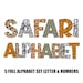 Giraffe Print Lettering, Animal Print Alphabet Letters, PNG Letters ...