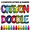 School Alphabet Doodle Letters & Numbers Sublimation PNG ,alpha Doodle ...