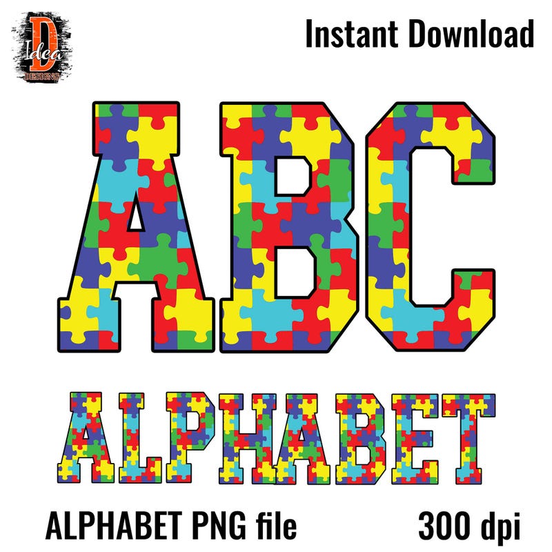 Alphabet Letter Puzzles - Etsy