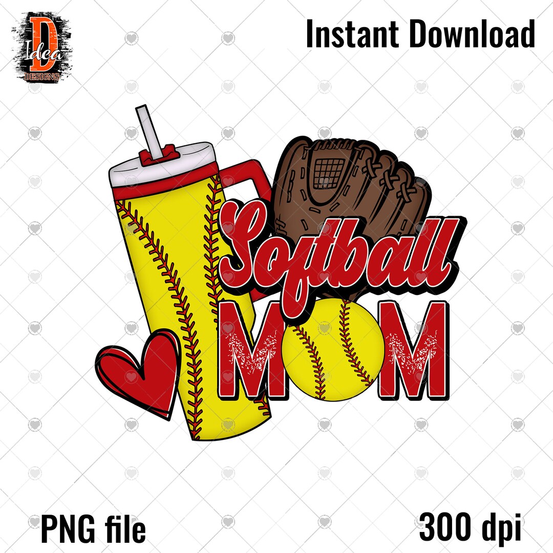 Softball Mom PNG: Sports Mama Sublimation Design (digital Download) - Etsy