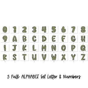 Doodle Alphabet Fall Autumn Leaves Letters & Numbers PNG, Alpha Doodle ...