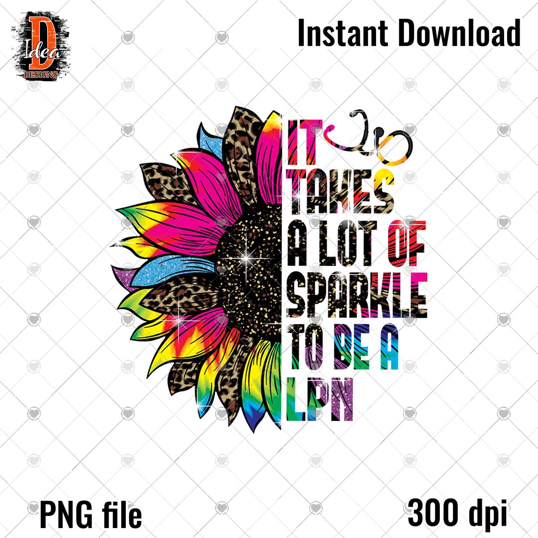 LPN Leopard Sunflower PNG: Nurse Gift Design (digital Download) - Etsy