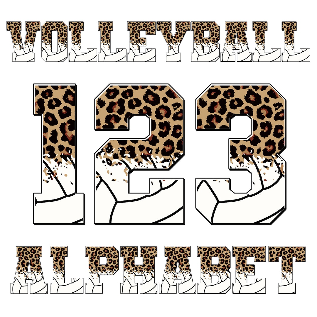 Volleyball Alphabet Letters PNG Bundle ,volleyball Sports Doodle ...
