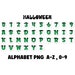 Halloween Letters & Numbers Clipart: Pumpkin, Mummy, Frankenstein ...