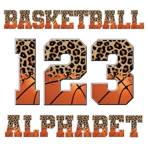 Basketball Alphabet Letters PNG Bundle , Basketball Sports Doodle ...