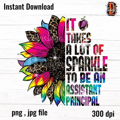Principal Sublimation PNG Design Assistant Principal Back to - Etsy