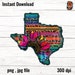 Texas Serape Leopard Sunflower Sublimation Design (PNG, JPG Digital ...