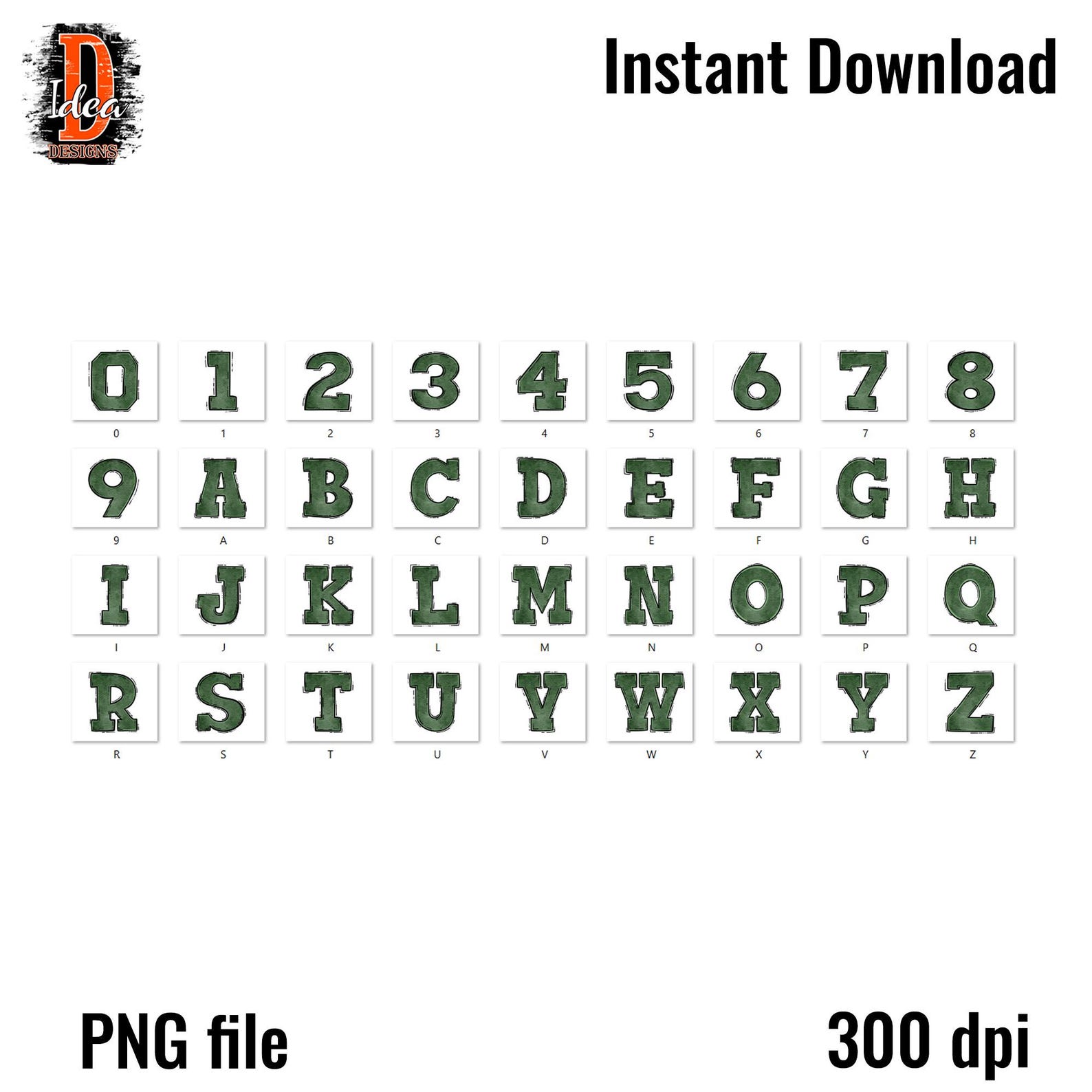 Doodle A-Z Letters & Numbers PNG: Back to School Alpha Pack (digital ...