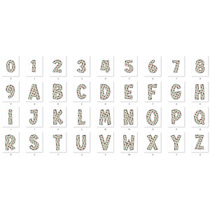 Christmas Alphabet Doodle Letters & Numbers Sublimation PNG , Xmas ...