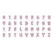 School Alphabet Doodle PNG: Pink Letters & Numbers Clipart (digital ...