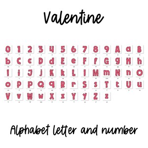 Valentines Alphabet Doodle Letters PNG Bundle , Valentine Sublimation ...
