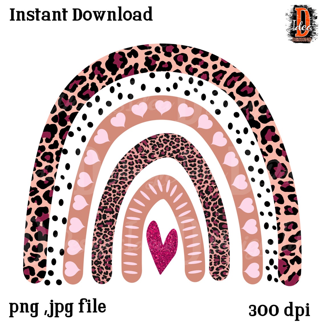 Rainbow Sublimation PNG Filepastal Rainbow Clipart | Etsy