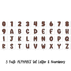 Doodle Alphabet Fall Autumn Leaves Letters & Numbers PNG, Alpha Doodle ...