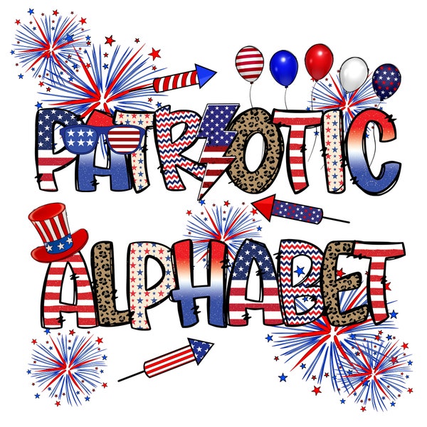 Patriotic Letters - Etsy