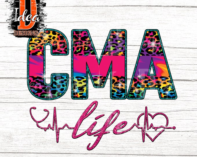 Western CMA Certified Medical Assistant Life Png Sublimation Design ...