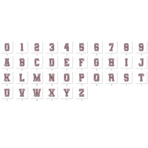 Bundle Patriotic Alphabet PNG Sublimation , 4th of July , Independence ...