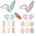 Easter Alphabet Doodle Letters PNG Bundle , Bunny, Easter Eggs, Alpha Bundle & Accessories ...