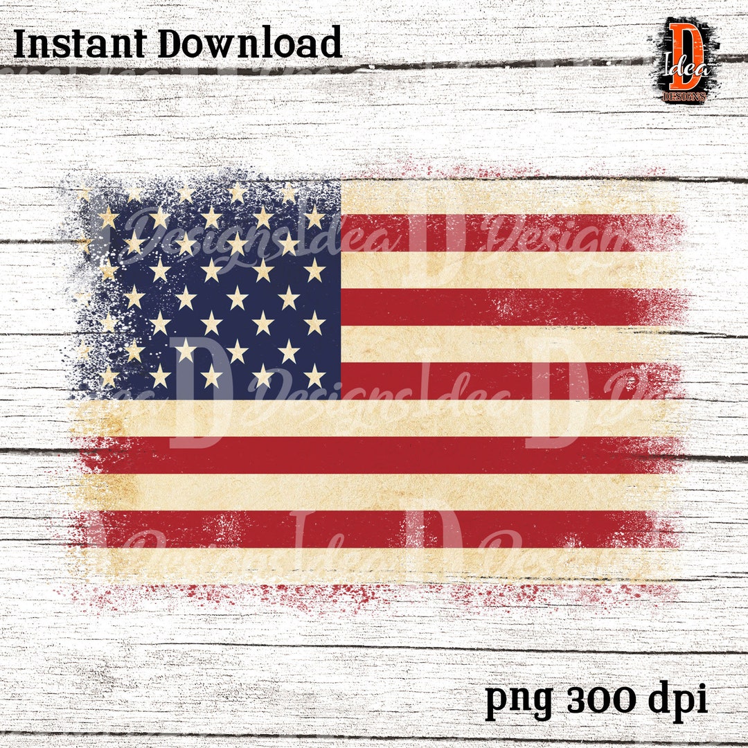Distressed American Flag PNG: Rustic USA Design (digital Download) - Etsy