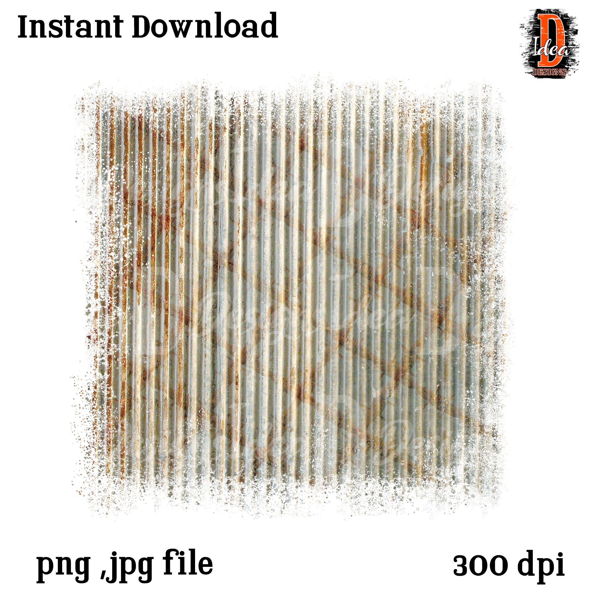 Craft Supplies & Tools Clip Art & Image Files Rusty Galvanized metal ...