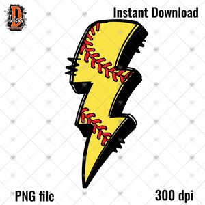 Softball Doodle Lightning Bolt Png, Mama Mom Png Download, Softball ...